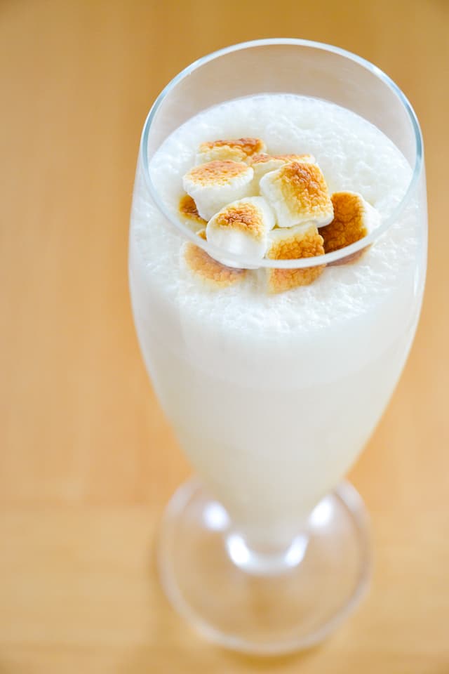Malt Milkshake - With Toasted Marshmallow and Vanilla Ice Cream!