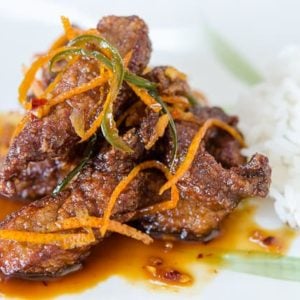 Orange Beef (Chinese Crispy Beef Recipe) - Fifteen Spatulas