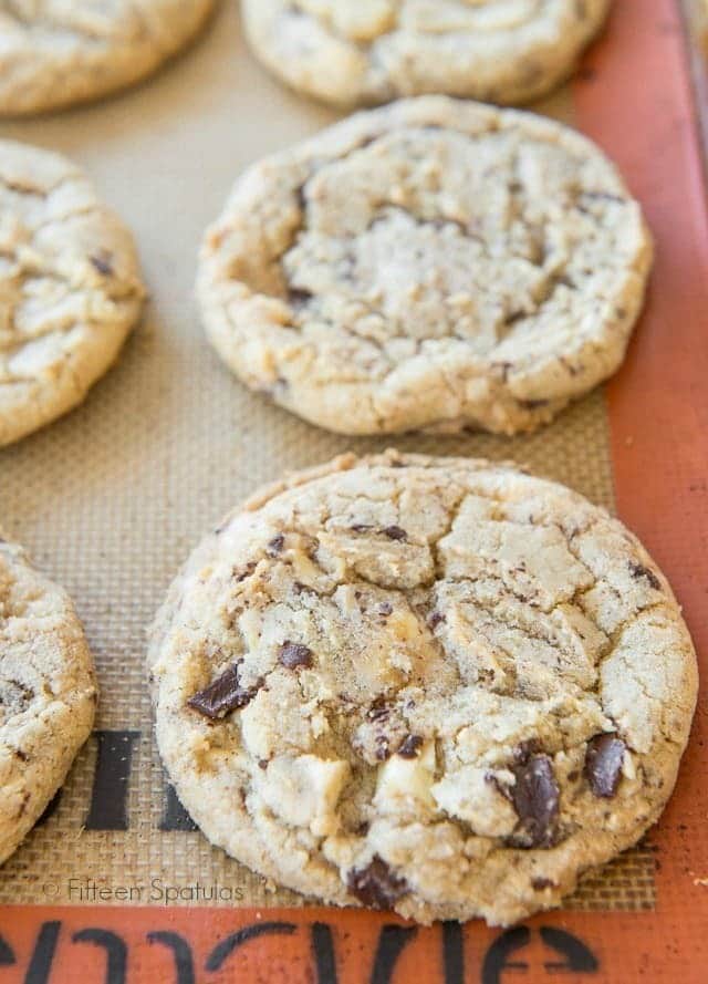 White & Dark Chocolate Chunk Cookies