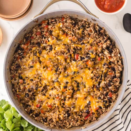 Taco Rice Casserole (One Pan Easy Meal) - Fifteen Spatulas